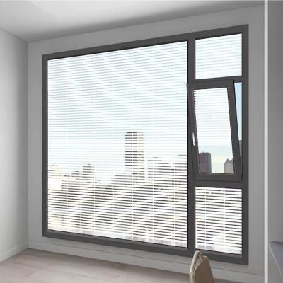 중국 사용자 정의 디자인 프랑스 유리 창문 알루미늄 캐시먼트 창문 1.8mm 벽 두께 판매용