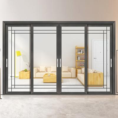 중국 커스터마이징 가능한 10 봉쇄 계층 알루미늄 슬라이딩 유리 문 창문 프레임 너비 70mm 판매용