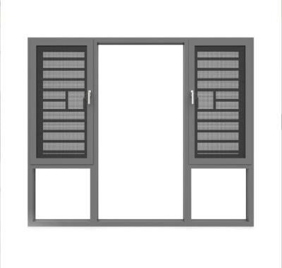 중국 9단계 바람압 저항을 갖춘 커스터마이징 할 수 있는 매달아있는 알루미늄 캐스먼트 창문 판매용