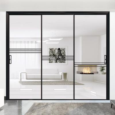 China Ventanas correderas de aluminio con monturas y malla de pantalla de acero inoxidable de sellado de 8 vías en venta