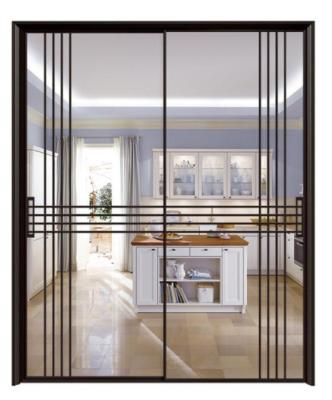 China Ventanas correderas de aluminio con monturas y malla de pantalla de acero inoxidable de sellado de 8 vías en venta