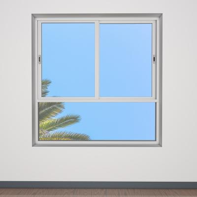China Billiges Design Schalldichtes Aluminium Schiebefenster mit horizontaler Öffnungsmuster zu verkaufen