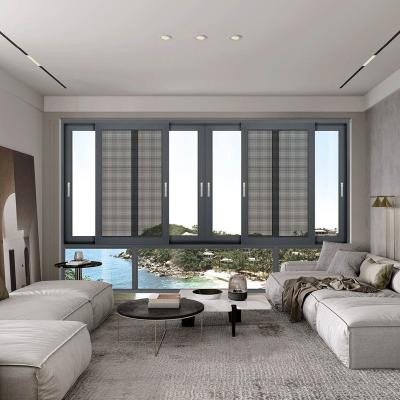 中国 住居プロジェクトにおける隔音のために理想的な8方向シールアルミスライディング窓 販売のため