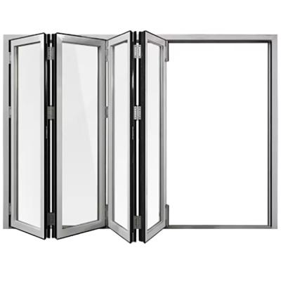 중국 중국 디자인 스타일 스케이트 알루미늄 열 차단 1.4mm 벽 두께와 함께 바이 폴드 도어 판매용