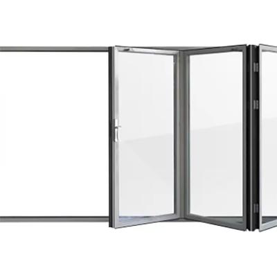 중국 중국 디자인 스타일 스케이트 알루미늄 열 차단 1.4mm 벽 두께와 함께 바이 폴드 도어 판매용