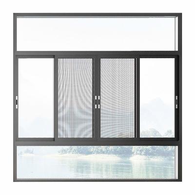 China Ventana corredera de aluminio estándar australiano con mosquitera de diseño moderno en venta