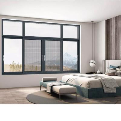 China Ventana corredera de aluminio estándar australiano con mosquitera de diseño moderno en venta