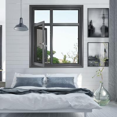 중국 Australian Standard Aluminum Residential Casement Windows with Folding Screen Feature 오스트레일리아 표준 알루미늄 주거용 캐시먼트 창문 판매용