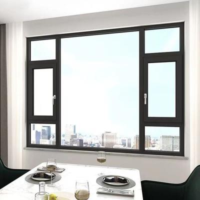 中国 アルミヴィラハウス 水平開口とカスタマイズ付きのガラスカーセメントの窓 販売のため