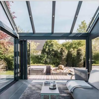 China High-Quality Aluminium Glass Aluminum Bi Folding Exterior Patio Doors with Superior Corrosion Resistance for sale