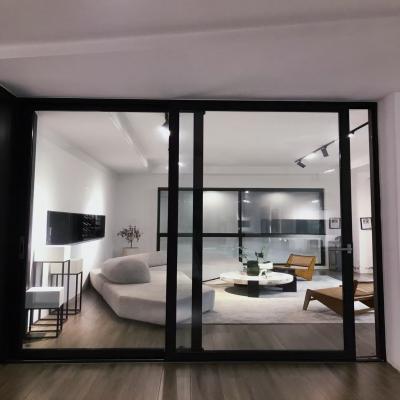 Cina Porta scorrevole per patio in alluminio con taglio termico Premium USA Standard con sistema di chiusura sicuro in vendita