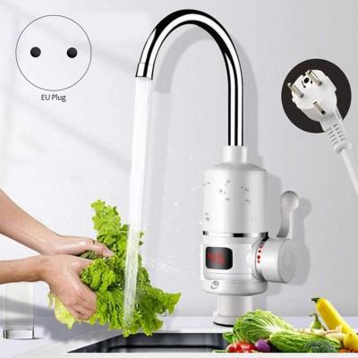 China Hot Cold 3kw Instant Electric Heating Faucet ABS Plastic Body Bathroom Sink Water Tap for sale