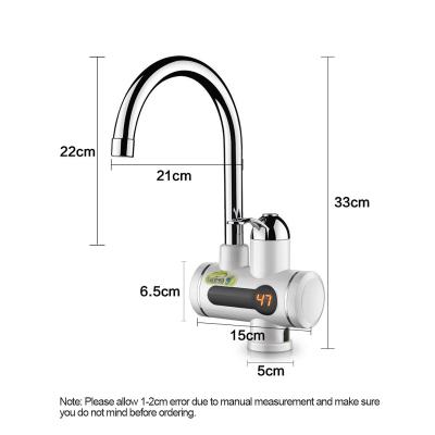 China 304 Stainless Instant Electric Water Heater Tap IPX4 Deck Mounted Kitchen Faucet for sale