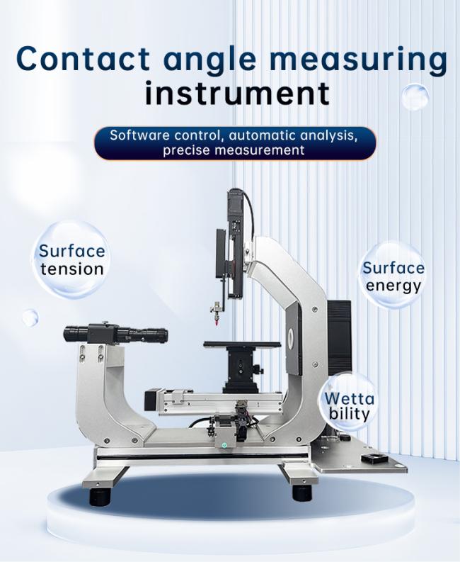 Automatic contact angle measuring instrument front view