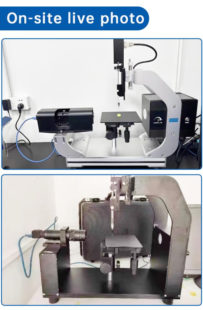 Contact angle measurement interface