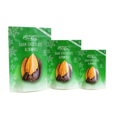 Chine Impression personnalisée Sacoche debout Fermeture à glissière Noix Package Snack en plastique Amandes Noix de cajou Sacs d'emballage à vendre