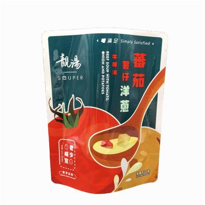 Chine 50um aux sachets en plastique 200um faits sur commande pour la nourriture avec l'euro PA de trou et de fenêtre à vendre