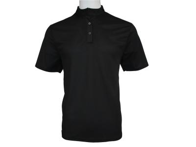 Cina MAGLIETTA & POLO di Mesh Fabric Stand Colar Men del piquè del poliestere 100% in vendita