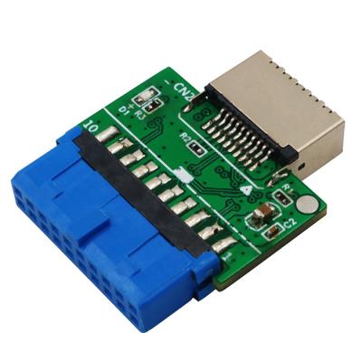 Cina Tipo-e verticale di chiave-Un di USB 3,1 ad USB 3,0 20 Pin Header Male Extension Adapter in vendita