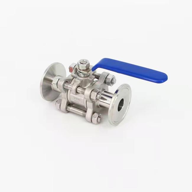 3PC Sanitary Clamp Ball Valve