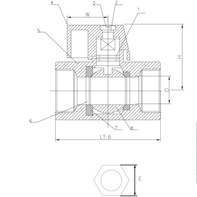 304 Stainless Steel Mini Ball Valve with Female Thread