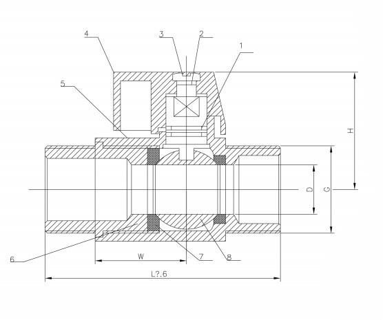 Male and Male Threaded CF8 CF8m Mini Ball Valve