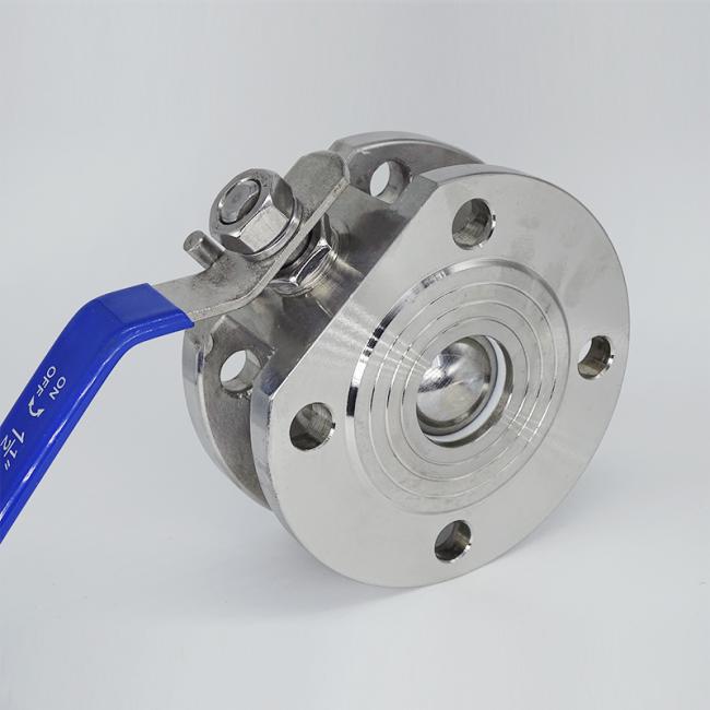 304/316 Stainless Steel Thin Ball Valve with Flange End