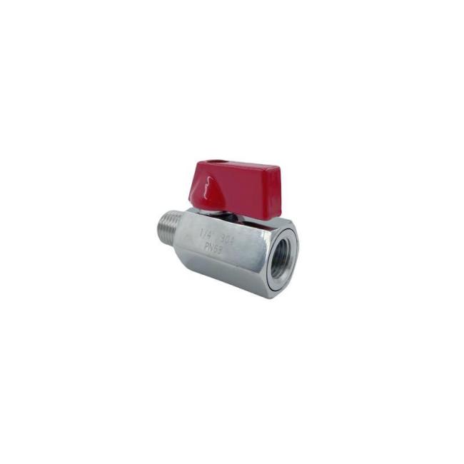 Factory Stainless Steel 316 304 M*M Brass Pex Crimp Mini Ball Valve
