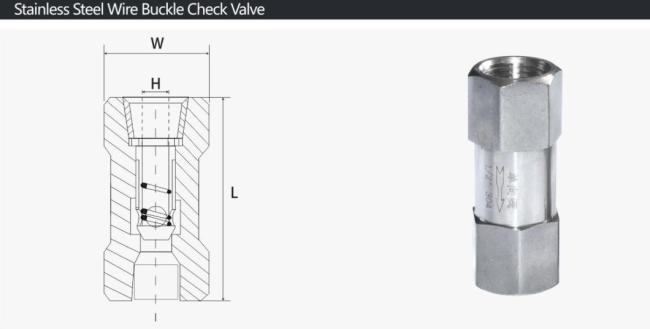 Specializing in The Production of 304/316 Stainless Steel Thread Check Valve
