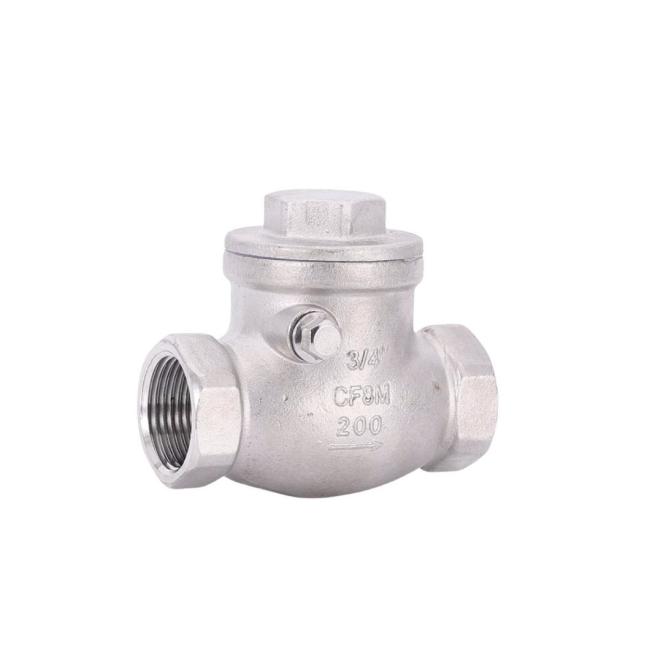 316L Pn16 16bar Swing Check Valve for Fuel Line