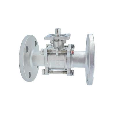 Cina Valvola a sfera a flangia industriale 3PC di piattaforma alta in vendita