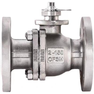 Cina Q41F-150LB ANSI 150 Valvola a sfera a flangia pneumatica in acciaio inossidabile con omologazione ISO 9001 in vendita