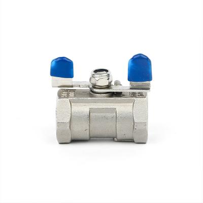 Cina 1PC Valvola a sfera tipo farfalla in acciaio inossidabile 304/316 con design di connessione a filo in vendita
