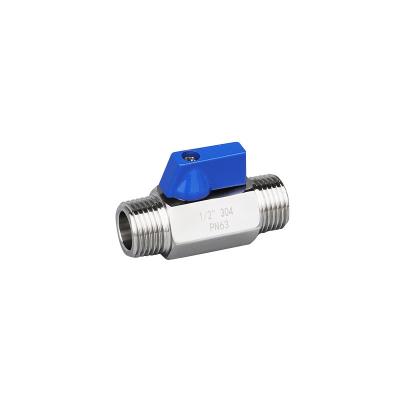 Cina Maschio X Maschio Pn63 304 316 Mini Valvola a sfera in acciaio inossidabile con caratteristiche personalizzate Oed in vendita