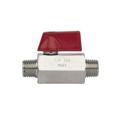 Cina Q11F-63P Mini valvola a sfera manuale in acciaio inossidabile con modello n. Q11F-63P modalità di guida in vendita