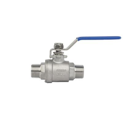 Cina 2PC Valvola a sfera a foratura completa filo maschio-maschio CF8 BSPP Oed End Connessione personalizzata in vendita