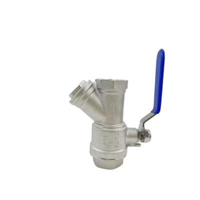 Cina SS304 Tipo Y Valvola a sfera a filtro manuale Temperatura normale Pacchetto Peso lordo 0,223 kg in vendita