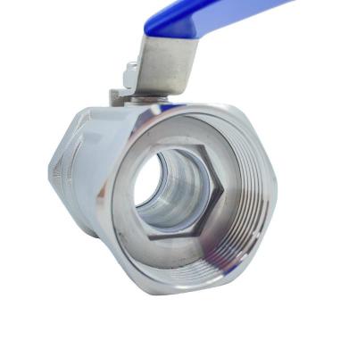 Cina Pressione nominale Pn16 304 1PC Valvola a sfera in acciaio inossidabile con modalità di guida manuale in vendita