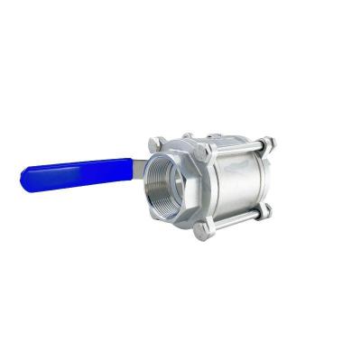 中国 3 PC ステンレス鋼 SS316/304 CF8 CF8m ボールバルブ 水媒体の工業用 販売のため
