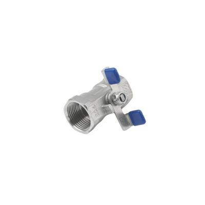 Cina 1PC Valvola a sfera a filo interno in acciaio inossidabile con maniglia farfalla Modello NO. Q11F-16P in vendita