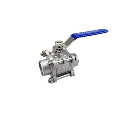 Cina OEM Butt weld in acciaio inossidabile 304 3PC Valvola a sfera Q61F-1000WOG Modello NO. Q61F-1000WOG in vendita