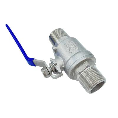 Cina Q11F-16/64P 304 in acciaio inossidabile 2PC doppia valvola a sfera a filo maschile per il trattamento dell'acqua in vendita