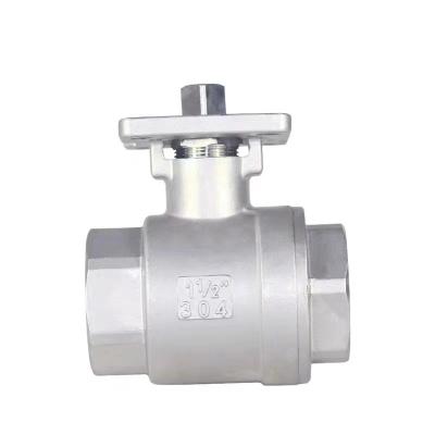 Cina Utilizzo industriale 2PC Valvola a sfera galleggiante con filo ISO5211 Pad CF8 CF8m in vendita