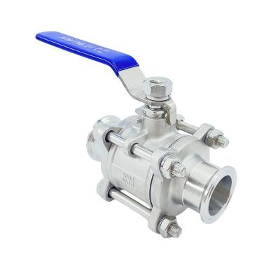 中国 ISO9001 標準 3PC クランプ ステンレス スチール フローティング ボール バルブ 1000wog メーカー 販売のため