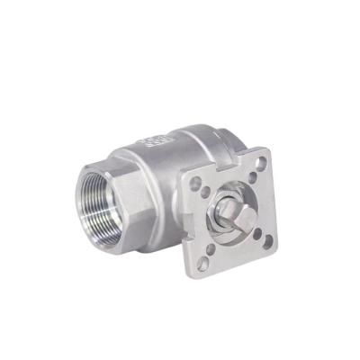 中国 DN8-DN100 ステンレス鋼 304/316 2PC スレッドエンドボールバルブ Pn16 高台付き 販売のため
