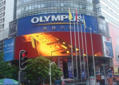 Cina P10 ha curvato angolo di visione 1R1G1B WIFI dell'esposizione di LED di controllo all'aperto dei segni il grande in vendita