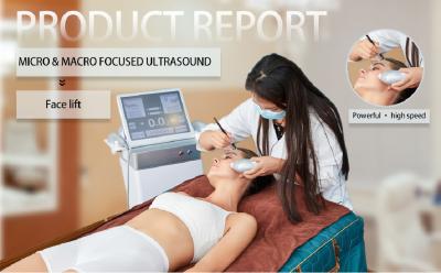 Cina macchina di bellezza di ultrasuono HIFU di strato di strato SMAS del derma di 7D 9D per il corpo in vendita