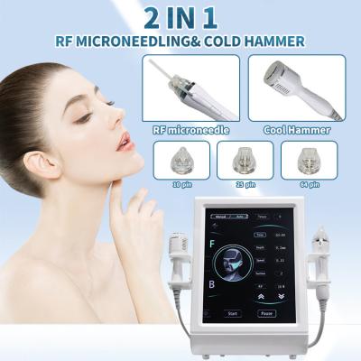China 10p 25p 64p Nano Needle Vivace Microneedling Machine 2 In 1 Cooling Hammer for sale