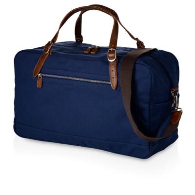 Cina Borse di Duffle blu scuro di viaggio del tessuto, borsa di notte del Duffle con la tasca esterna in vendita