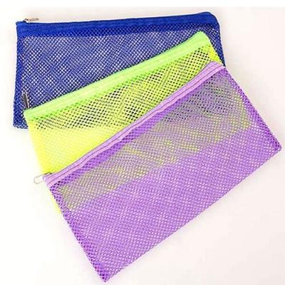 Cina Chiaro sacchetto di plastica trasparente 23*15cm della matita della maglia una tasca per gli adolescenti in vendita